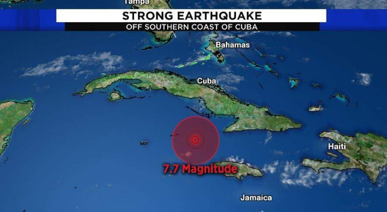 7.7 Magnitude Earthquake Off The Shores of Cuba – Office of Disaster ...